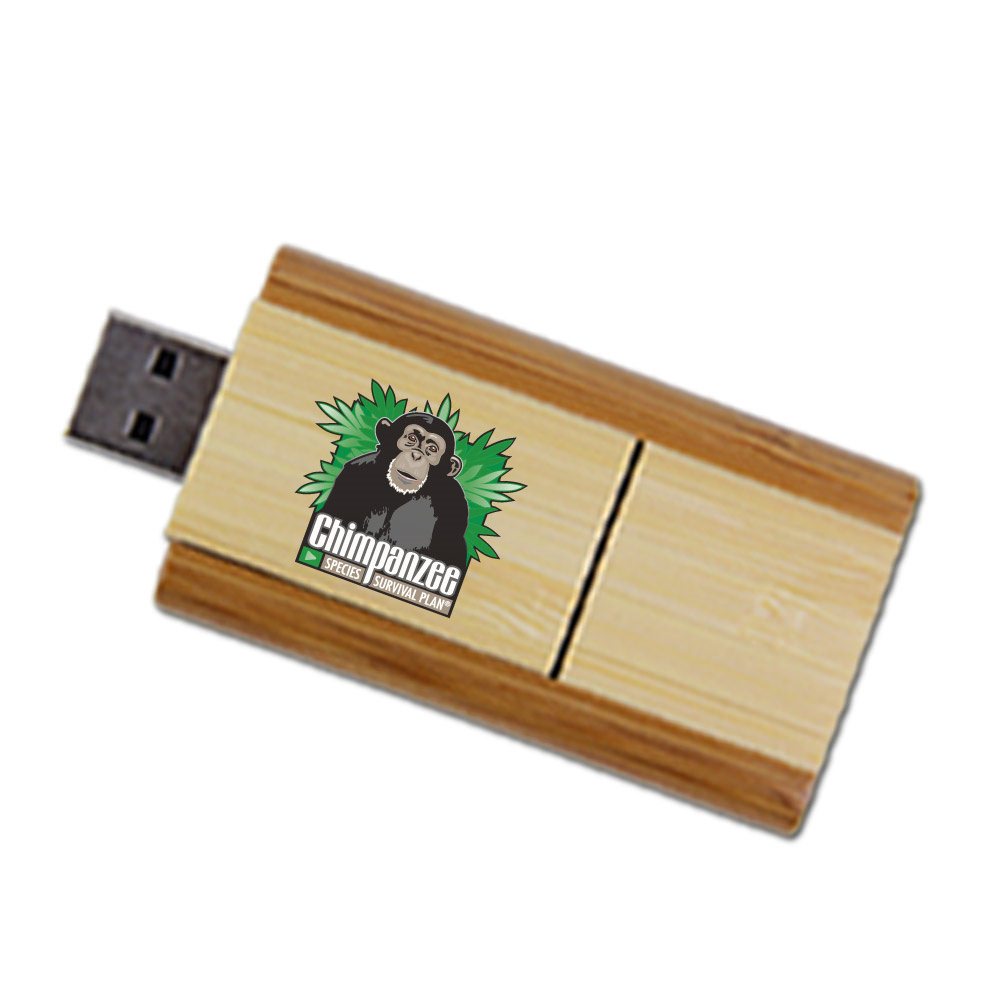 Bamboo Flip Custom wooden USB Drive - Premium USB