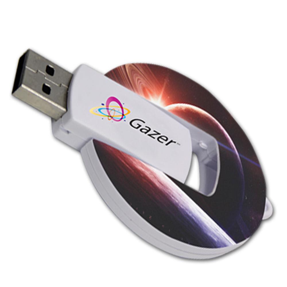 Medallion Circle Shaped USB Drive - Custom USB Drives | Printing | Data ...