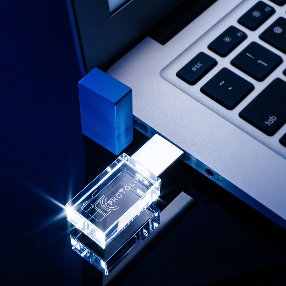 Crystal USB Drive for Photographers - Premium USB