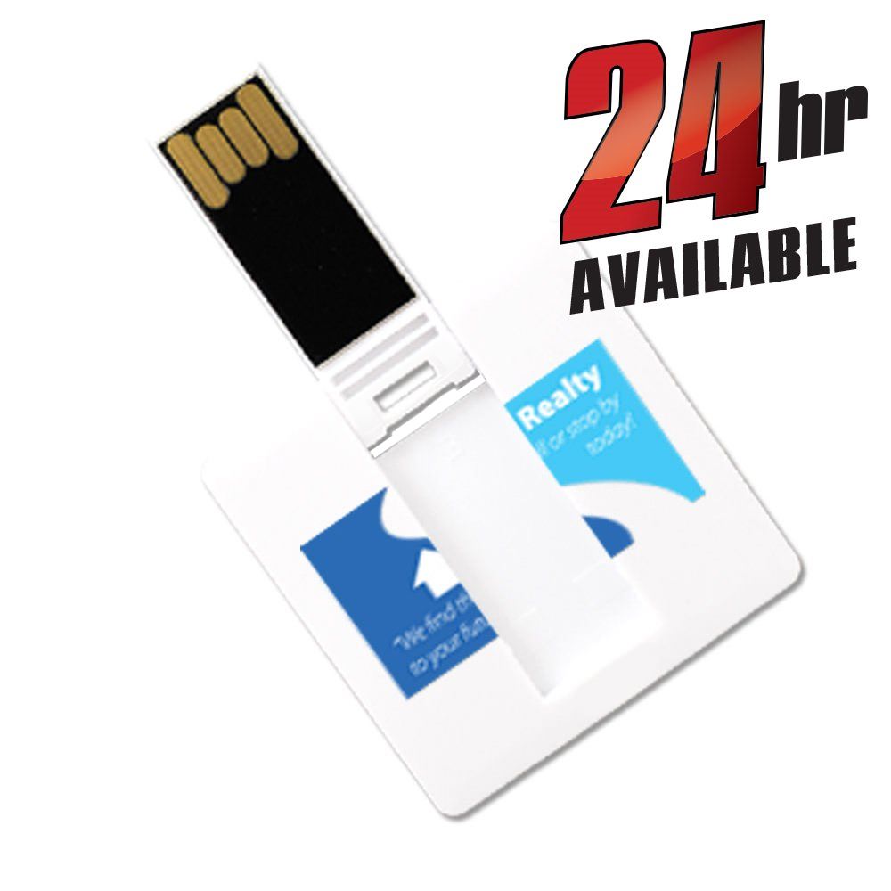 Mini Credit Card Shaped Custom USB Drive - Premium USB