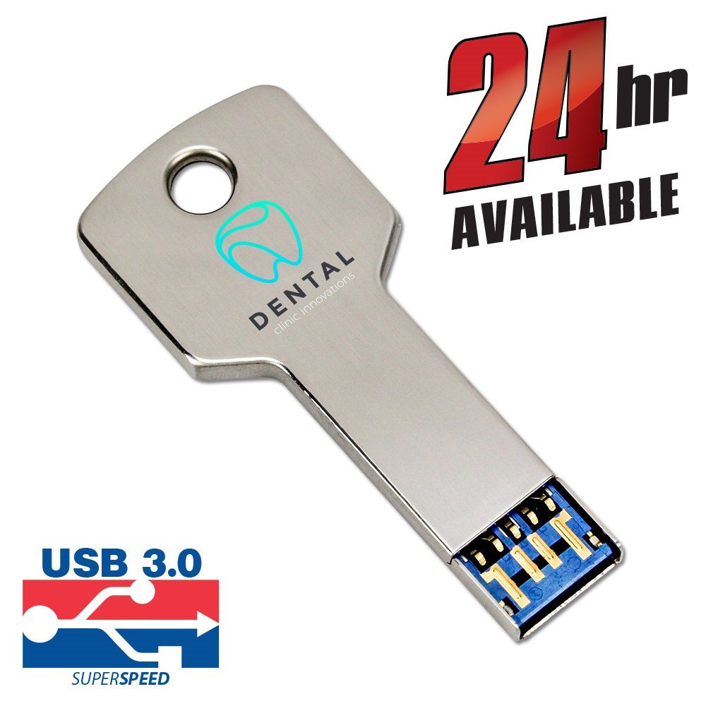 Flash Key Shaped Custom USB Drive - Premium USB